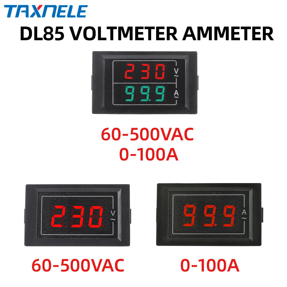 Taxnele DL85 AC 60-500V 110V 220V 380V 100A Màn Hình Kép Điện Áp Hiện ...