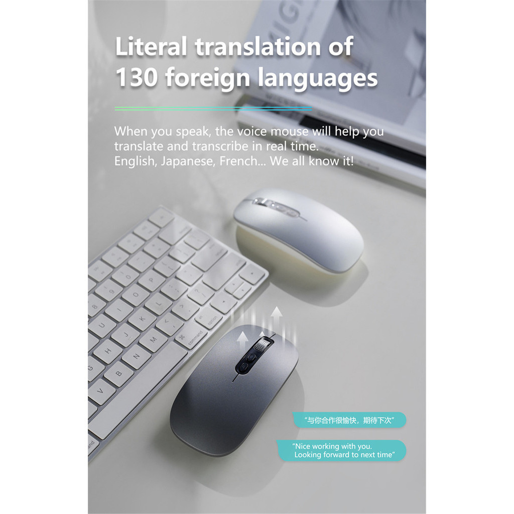 Ai Smart Voice Mouse Speech to Text Mouse Chuột Bluetooth không dây 2 ...