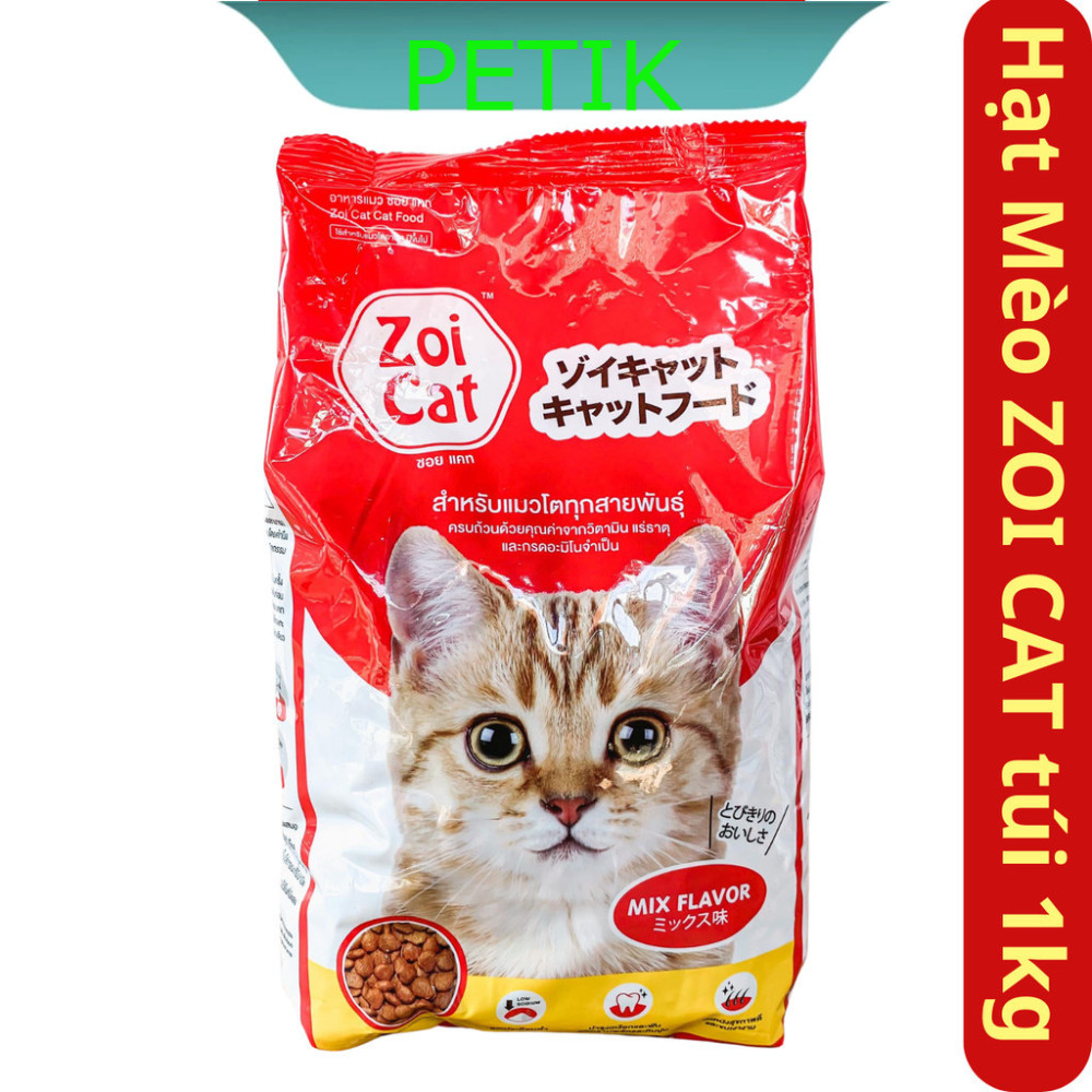 Thức Ăn Cho Mèo ZOI CAT 1kg - Thức Ăn Cho Mèo Mọi Độ Tuổi ZOICAT - Hạt ...