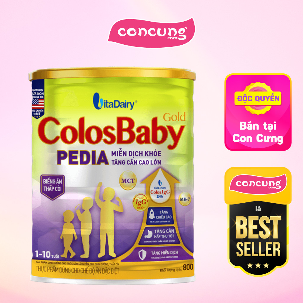 Sữa ColosBaby Gold Pedia 800g (1 - 10 tuổi) | Shopee Việt Nam