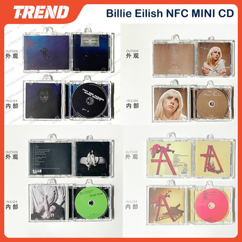 Billie Eilish MINI CD Móc Khóa Hit Me Album Cứng Và Mềm NFC Mặt Dây ...