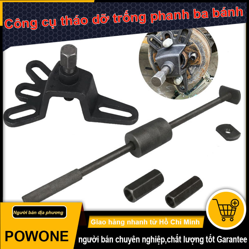 POWONE Xe ba bánh Brake Drum Removal Tool Removal Phanh sau Pad Rama ...