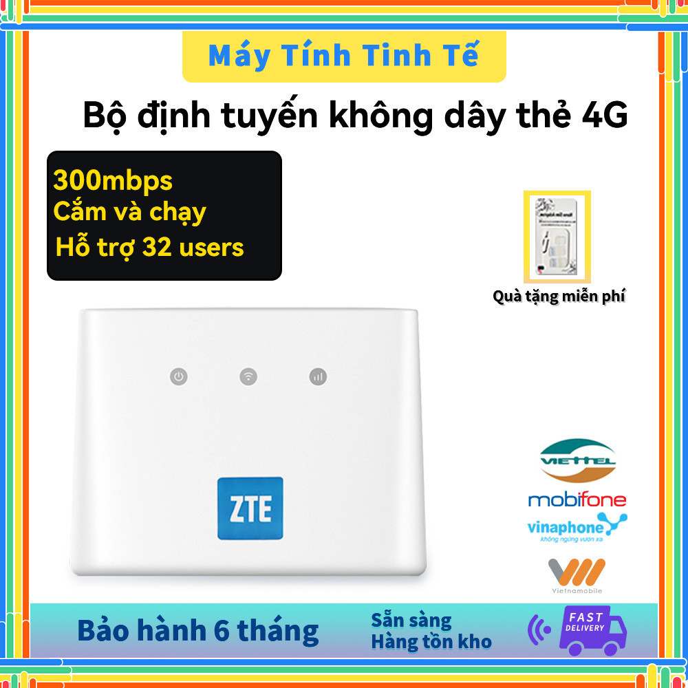 Bộ Phát Wifi 4G ZTE MF293N Tốc Độ 300Mbps Kết Nối 32 Thiết Bị Đồng Thời ...