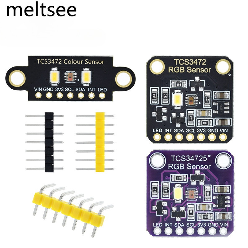 Tcs34725 Mô-đun nhận dạng cảm biến màu RGB Ban phát triển IIC I2C cho ...