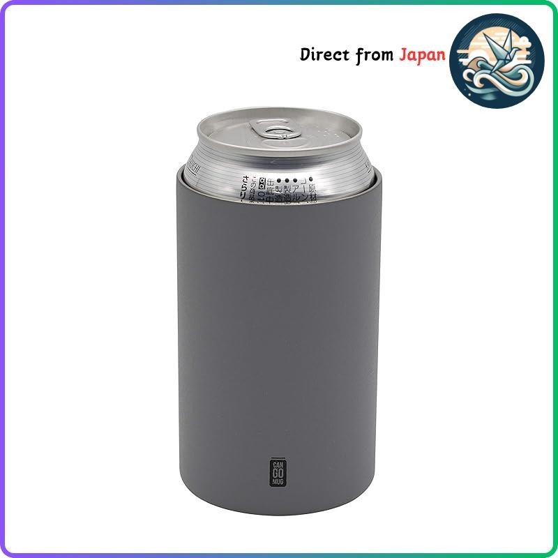 CB JAPAN Can Holder Gray 350ml [Stainless Vacuum Insulation 2-Layer Structure] 350ml Can ...
