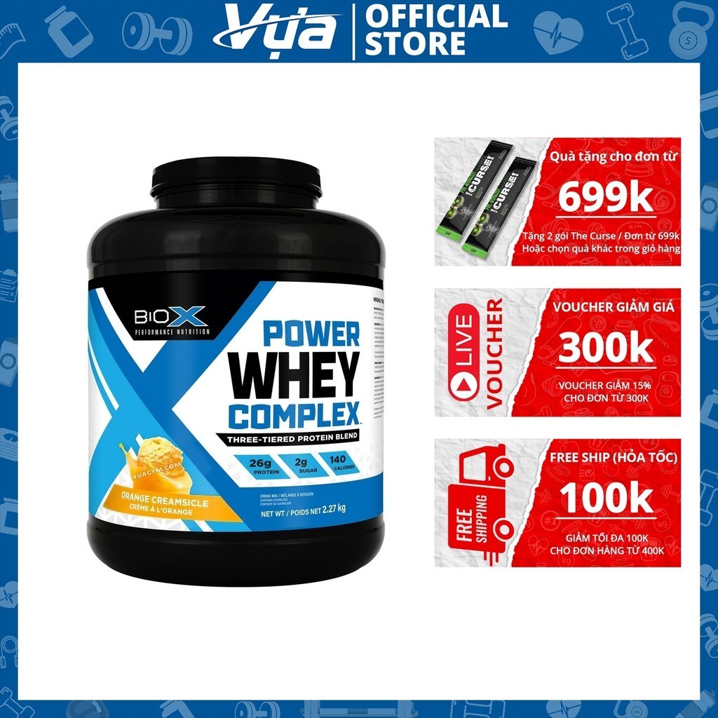 Bột Protein BioX - Power Whey Complex (2.27 Kg) - Tăng Cơ Chính Hãng ...