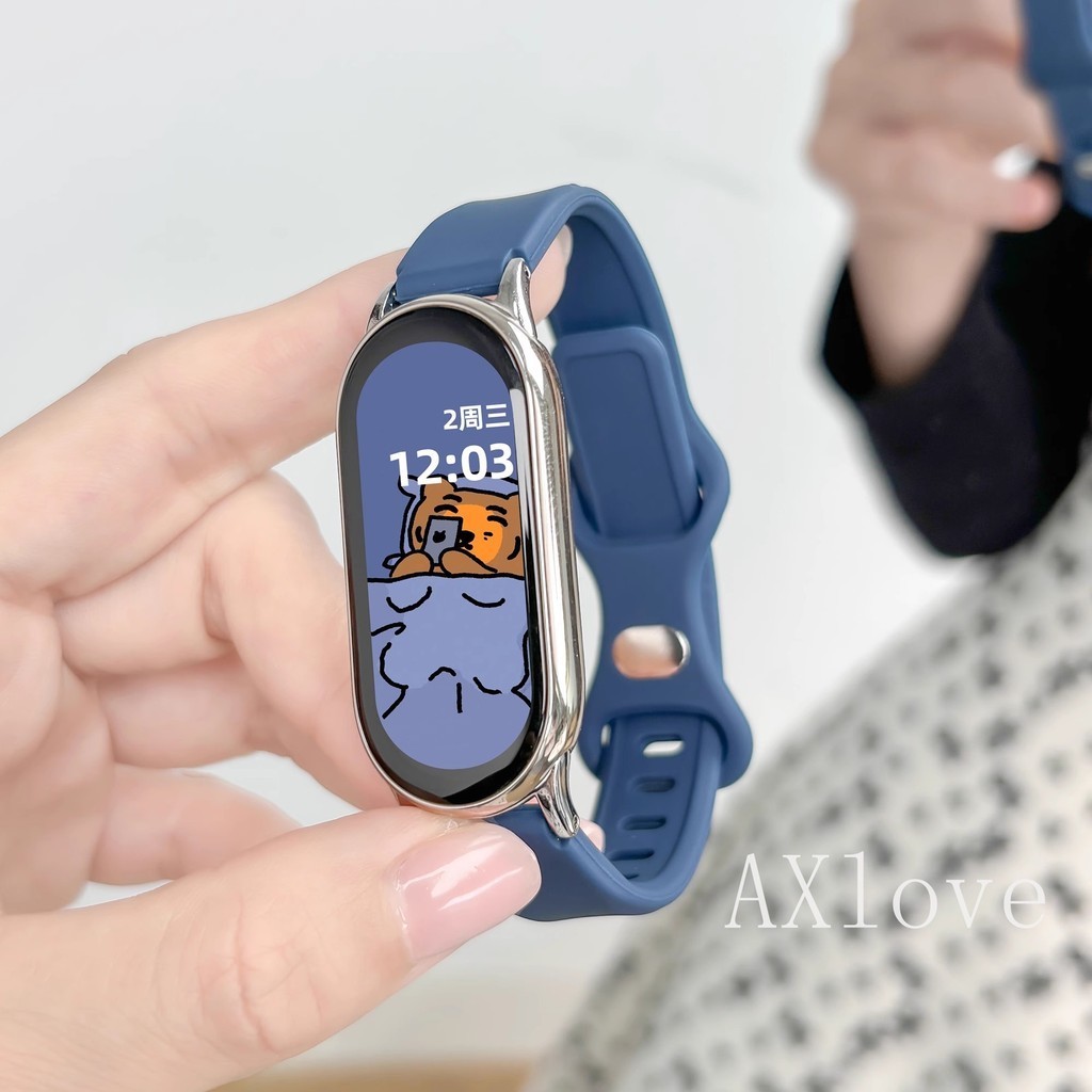 Dây đeo silicon mềm phổ biến cho Mi Band 9 8 Xiaomi 8 NFC Vòng đeo tay thể thao thay thế ...