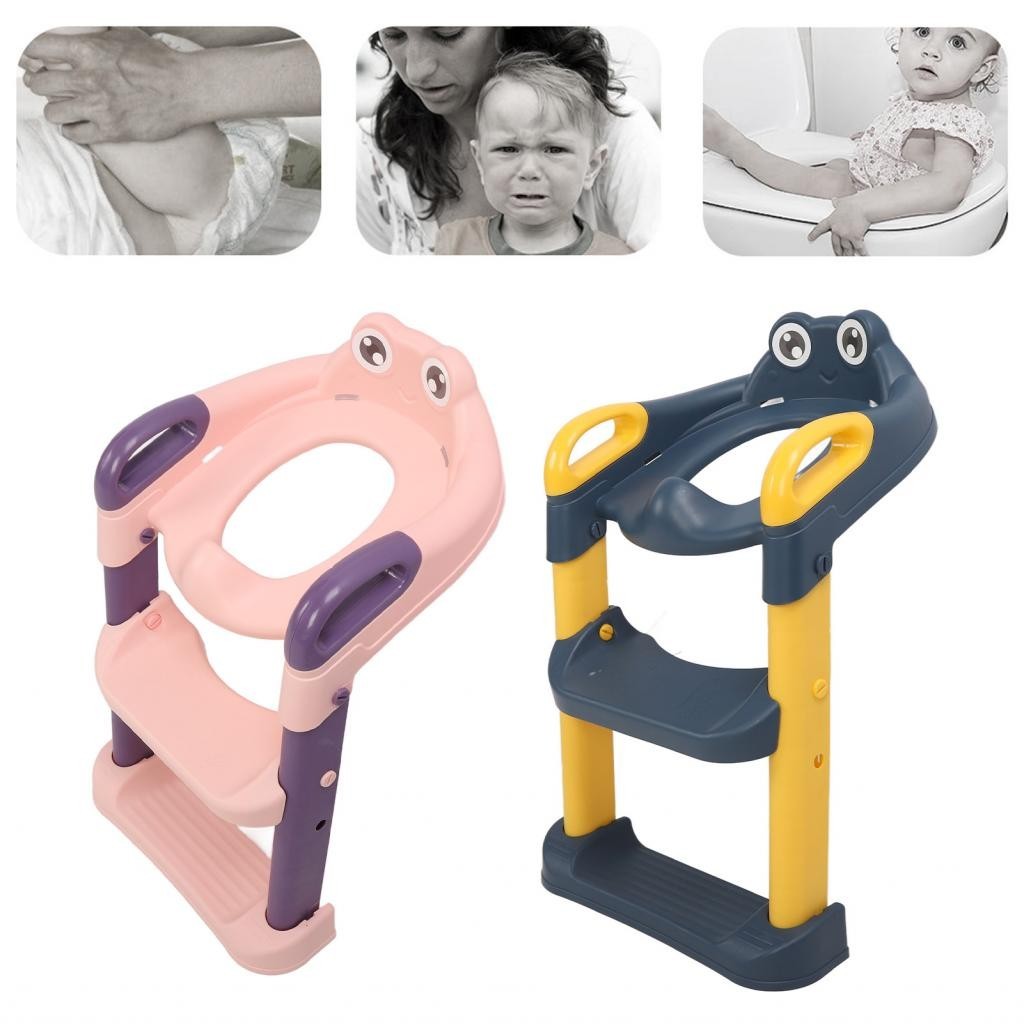Justgogo Potty Step Stool Training Toilet Ladder Seat Folding for ...