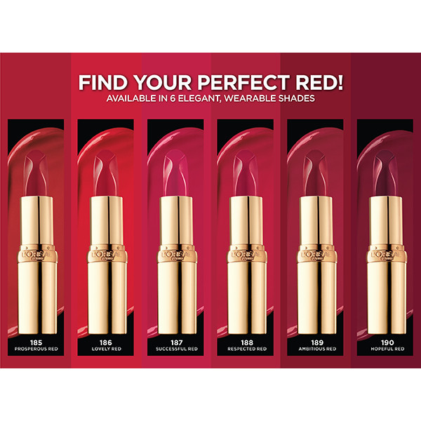 Son Môi L'Oreal Paris Colour Riche 0.13 Oz /185 Prosperous Red/186 ...