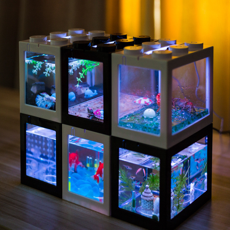 Bể Cá Mini Bằng Nhựa Lắp Ghép Lego | Shopee Việt Nam