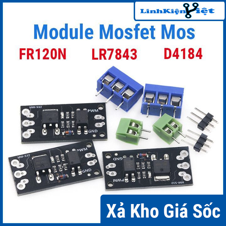Module Mosfet Mos hiệu ứng trường điện ấp sử dụng 6-28VDC | Shopee Việt Nam