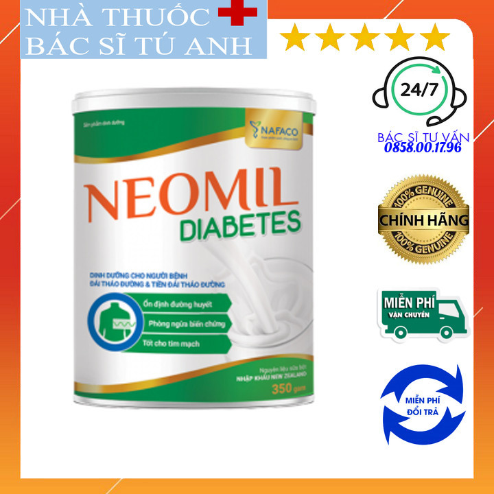sữa Neomil Diabetes 350G -850g - DINH DƯỠNG CHO NGƯỜI BỆNH ĐÁI THÁO ...