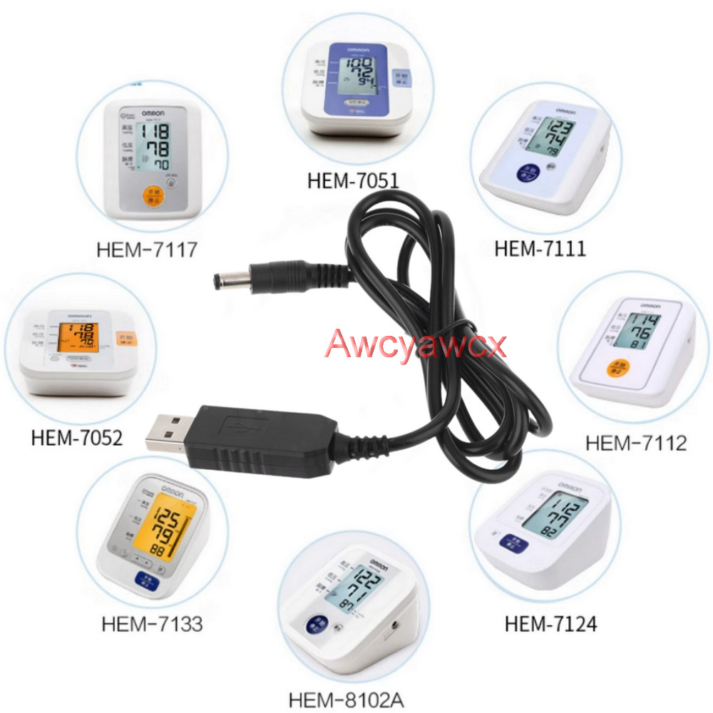 Dc 6V 500mA 600mA 700mA 800mA 1A Cáp USB Nguồn Adapter Cho Omron HEM ...