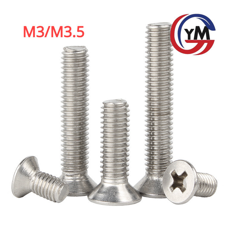[Ymh1] M3 / M3.5 Ốc Vít Đầu Dẹt inox 304 /Ốc vít đầu pake dẹp mỏng phẳng Chuyên Dụng KM Vít ...