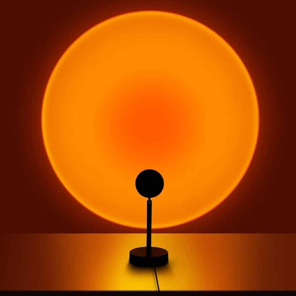 360 Degree Rotating Rainbow Sunset Projection Lamp Picture & Display ...