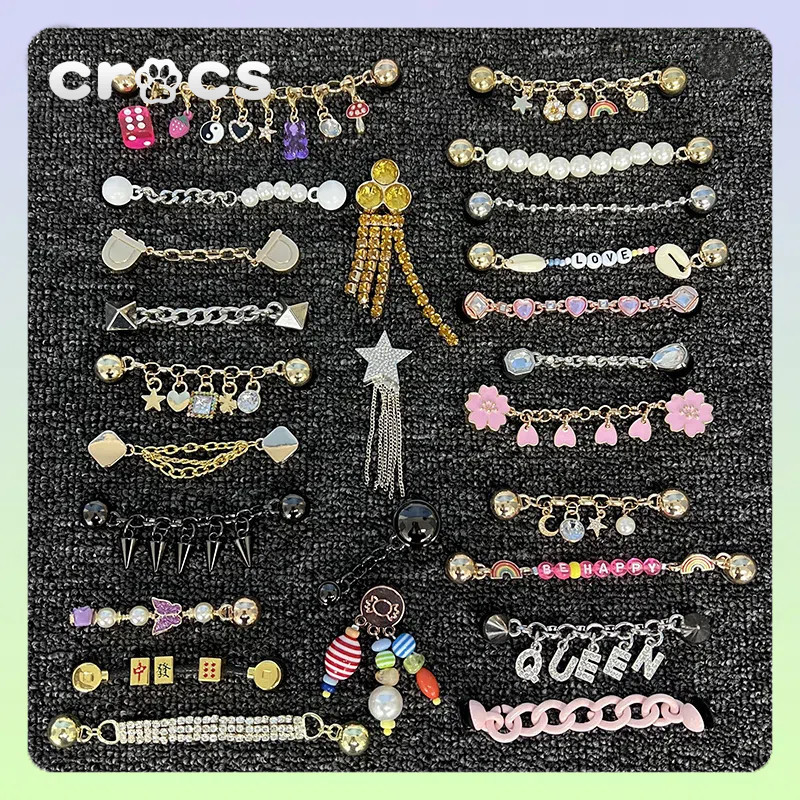 sticker dép crocs Metal chain jibbitz crocs charm crocs charm dép crocs ...