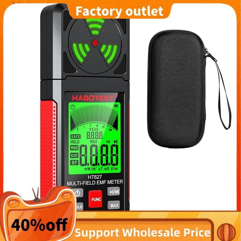 Máy đo EMF, Máy dò EMF 3 trong 1 Máy dò bức xạ trường điện từ cho EF, MF, RF, Tín hiệu WiFi, Đầu ...