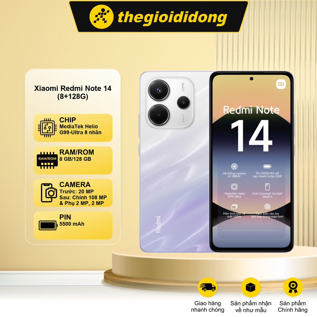 Điện thoại Xiaomi Redmi Note 14 (8+128G) | Shopee Việt Nam