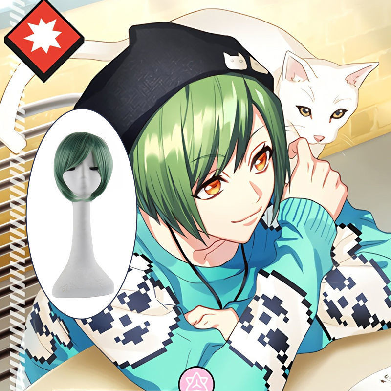 A3! Yuki Rurikawa Cosplay Wig Short Hair Wigs Simulated Scalp Heat ...