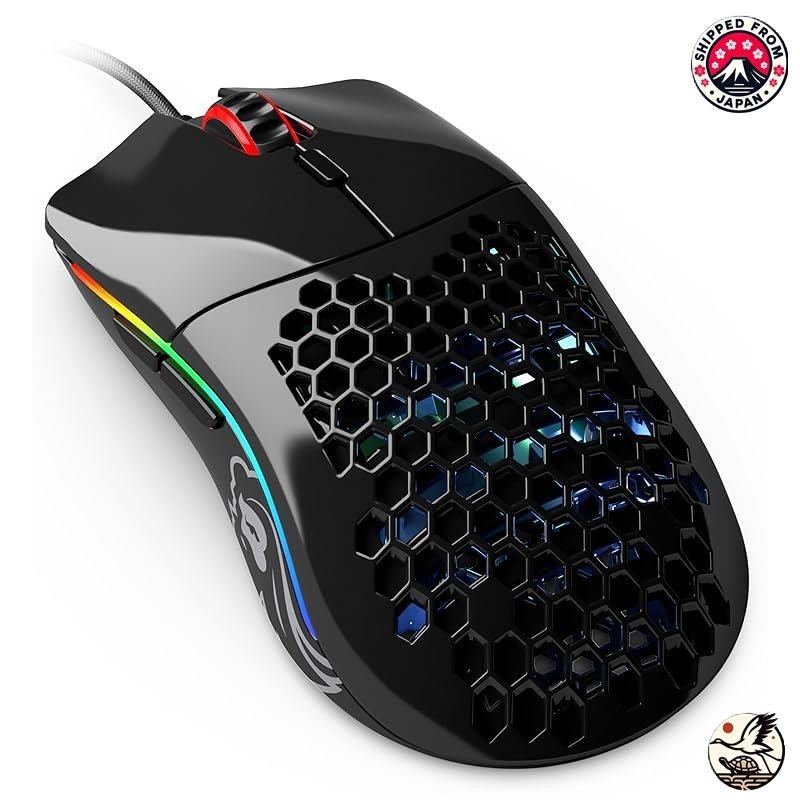 Glorious Gaming Mouse Model O Mouse Glossy Black Lightweight Honeycomb ...