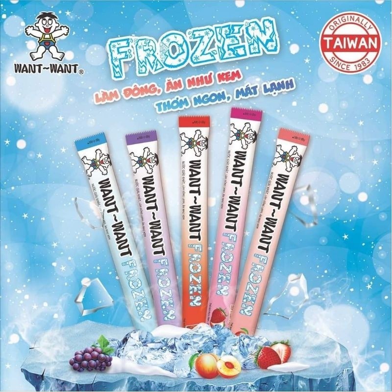 [ Bịch 10 Que ] Kem Frozen Want Want / Nước Trái Cây Want Want / Thạch ...