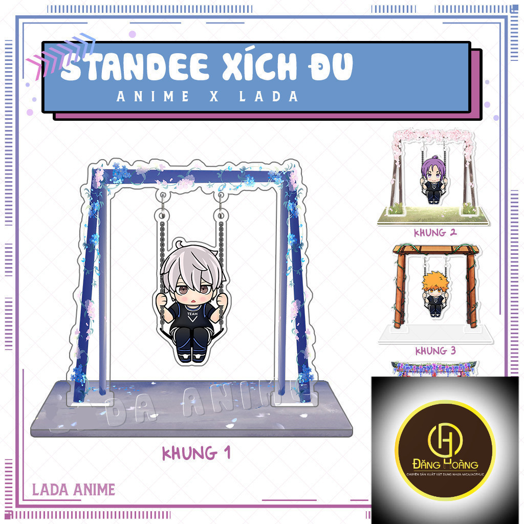 Standee Xích Đu Blue Lock Isagi Nagi Bachira Chigiri Chibi Anime Manga ...