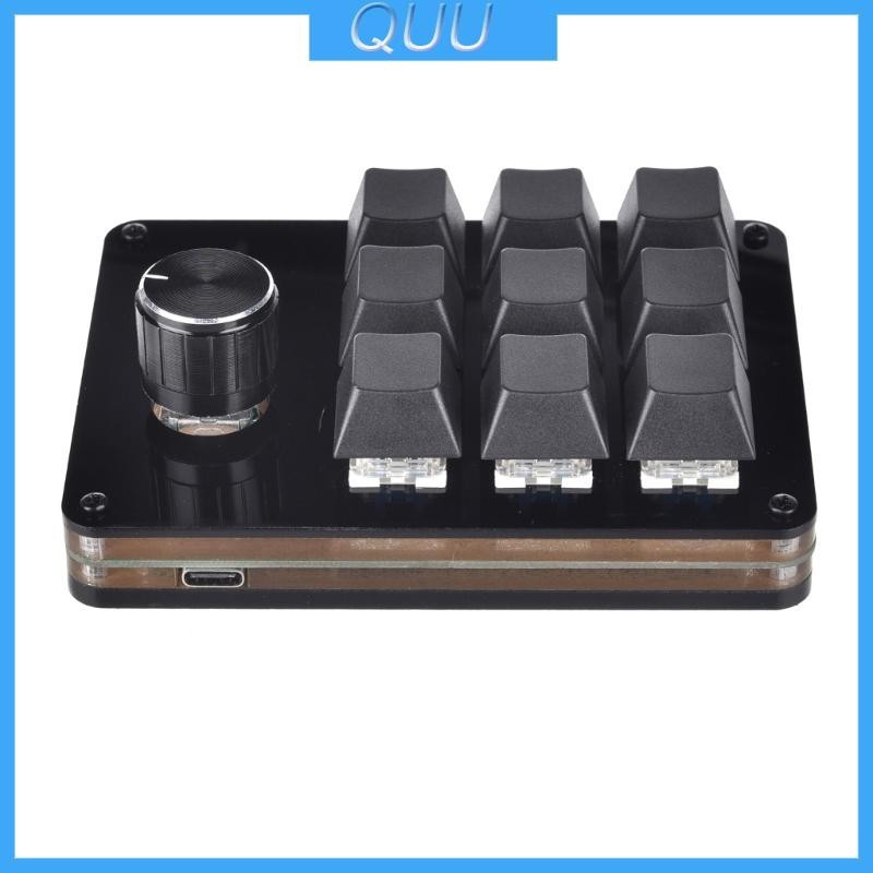 Quu USB Macro Mini Bàn Phím 9 Phím 1 Núm Lập Trình DIY Bàn Phím Cơ Game ...