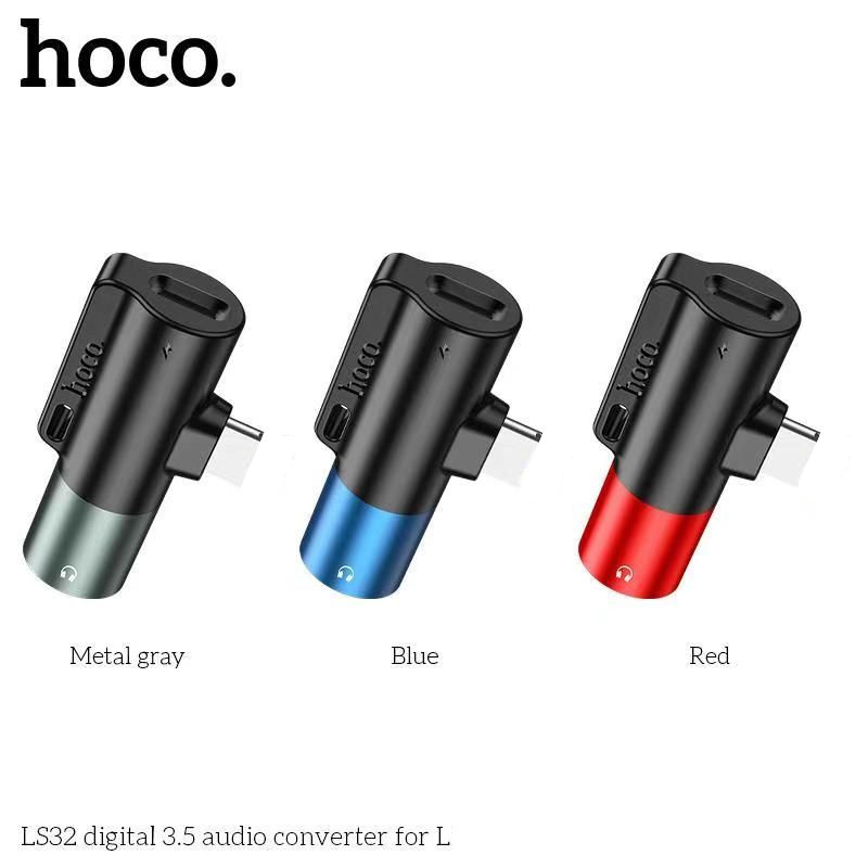 Đầu Chuyển Đổi Hub Hoco LS32 Chuyển Chân I.P Sang Tai Nghe Và Sạc, Nhỏ ...