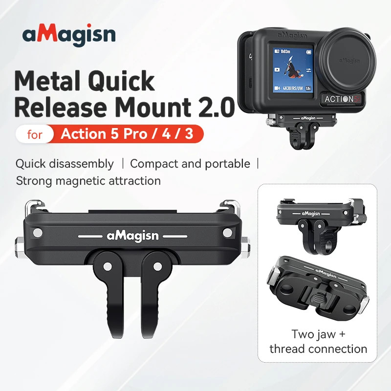 Amagicsn action 5 pro Quick Release Mount, action 4 3 Kim Loại Chốt Gắn ...