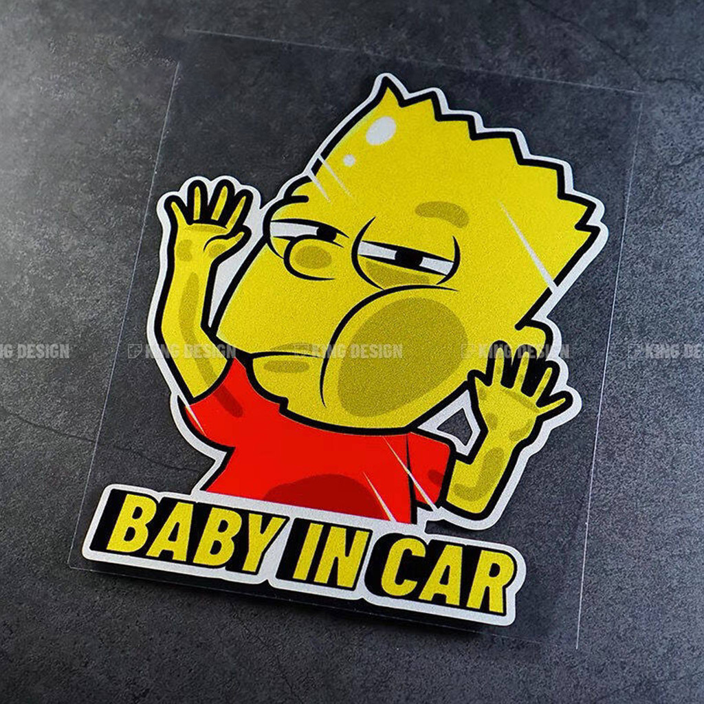 Jdm Dán Xe Ô Tô Simpson Hoạt Hình Vui Nhộn Dán Bé Trong Ô Tô Đóng Tia ...