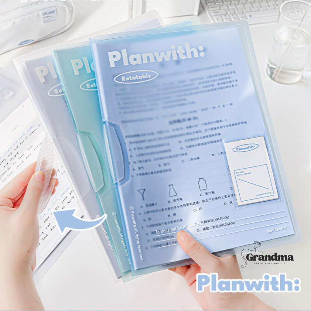 [Planwith] Set 3 Bìa Kẹp Tài Liệu Khổ A4, Nhám, Màu Pastel | Shopee Việt Nam