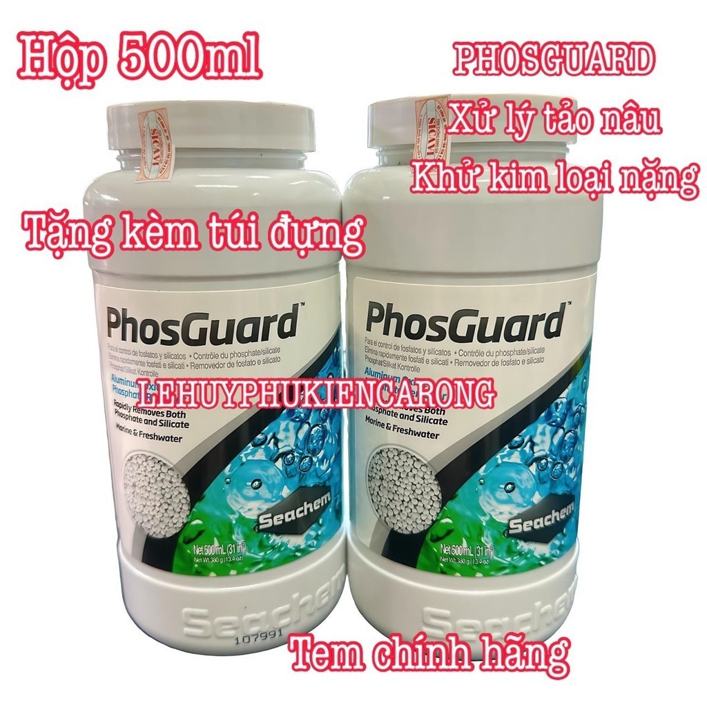 PhosGuard SEACHEM Hộp 500ml Tem Chính Hãng Vật Liệu Lọc Khử PO4 Ngăn ...