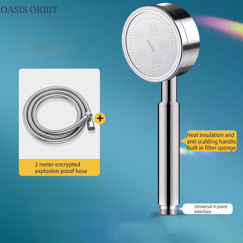 Đầu vòi hoa sen áp lực bằng thép không gỉ OASIS ORBIT 304, vòi tắm phòng tắm vòi hoa sen mưa Ba ...