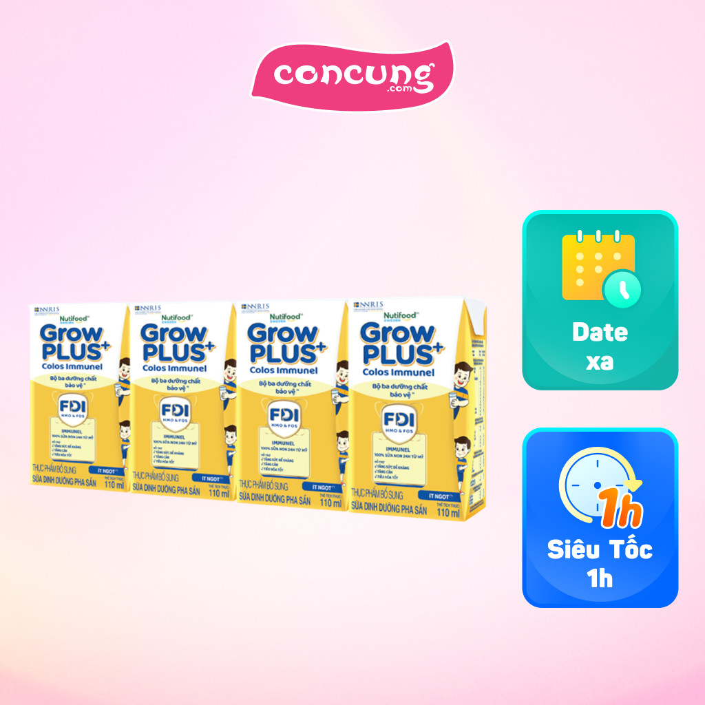 Thực phẩm bổ sung sữa dinh dưỡng pha sẵn GrowPLUS+ Colos Immunel ...