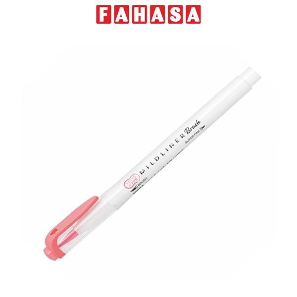 Bút Cọ 2 Đầu Zebra Mildliner Brush WFT8-MCOP - Mild Coral Pink | Shopee Việt Nam