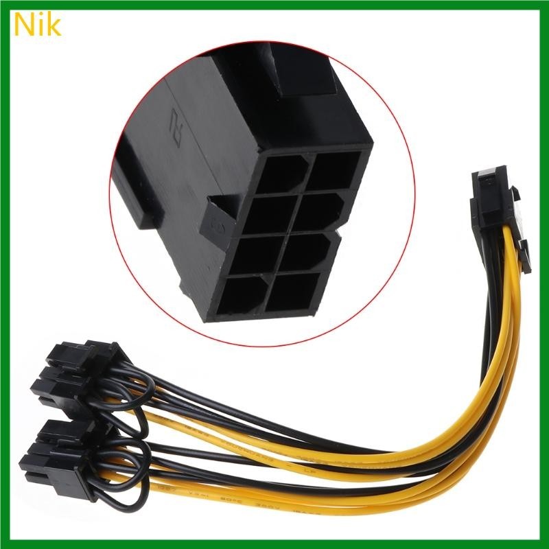 Niki 8Pin sang Dual 8 Pin Nguồn Điện Dây Nối Dài Adapter Cáp GPU 8 Pin ...