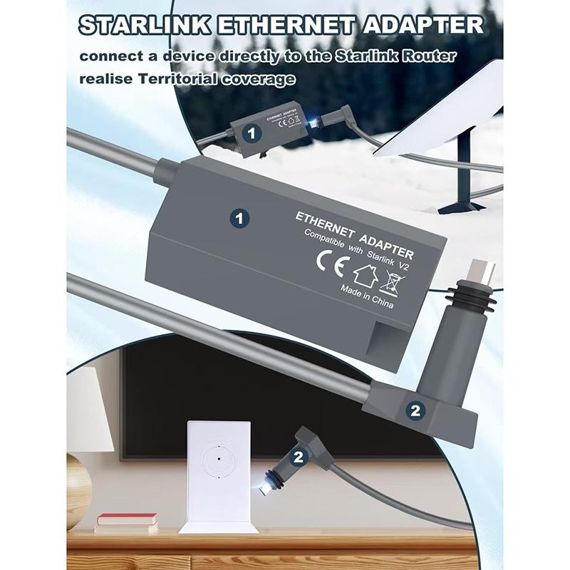 Wss Ethernet Adapter Cho Starlink Dish Ăng Ten Vệ Tinh Internet V2 ...