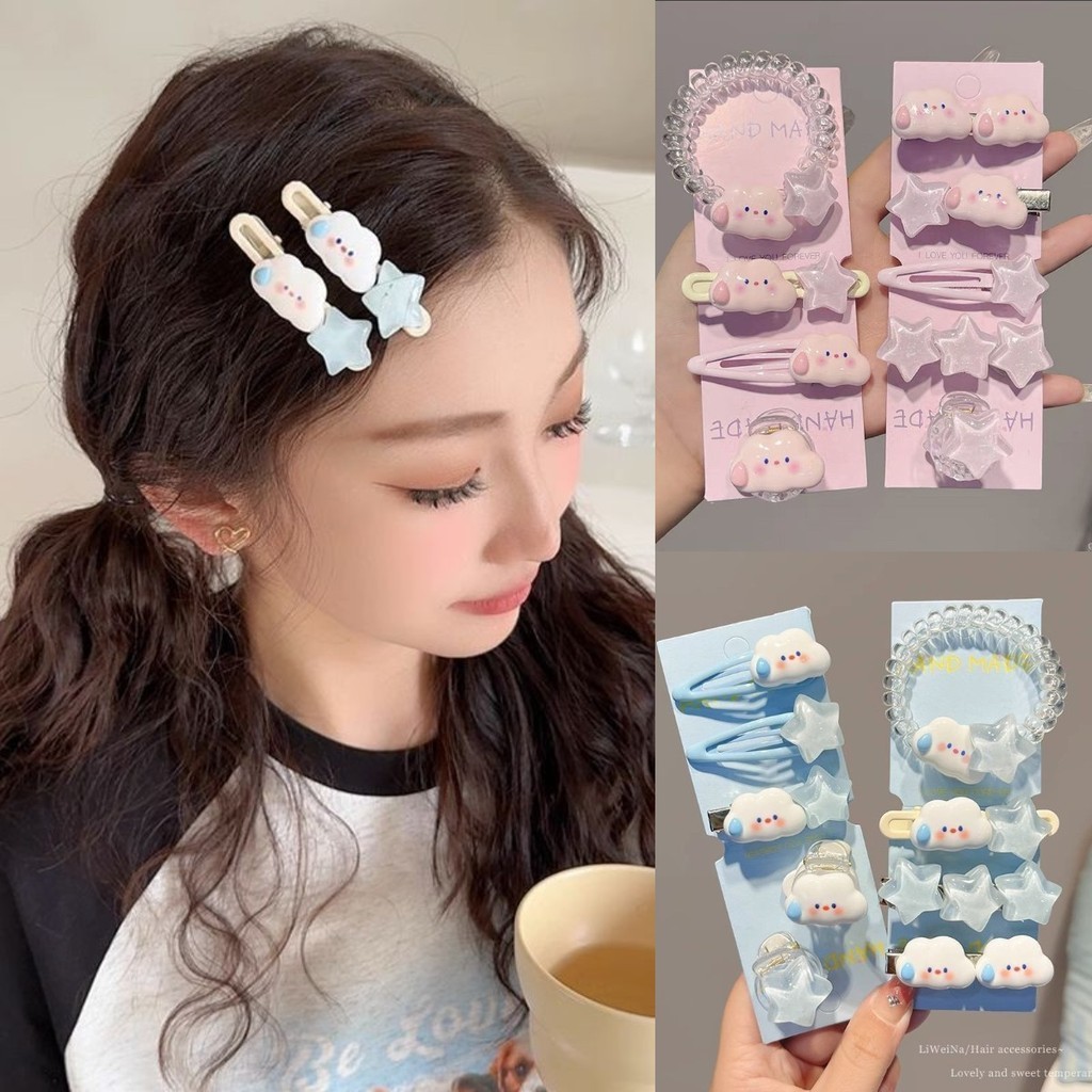 Jojo COCO Xanh Hồng Mây Ngôi Sao Hoạt Hình Phong Cách Hàn Quốc Nữ Kẹp ...