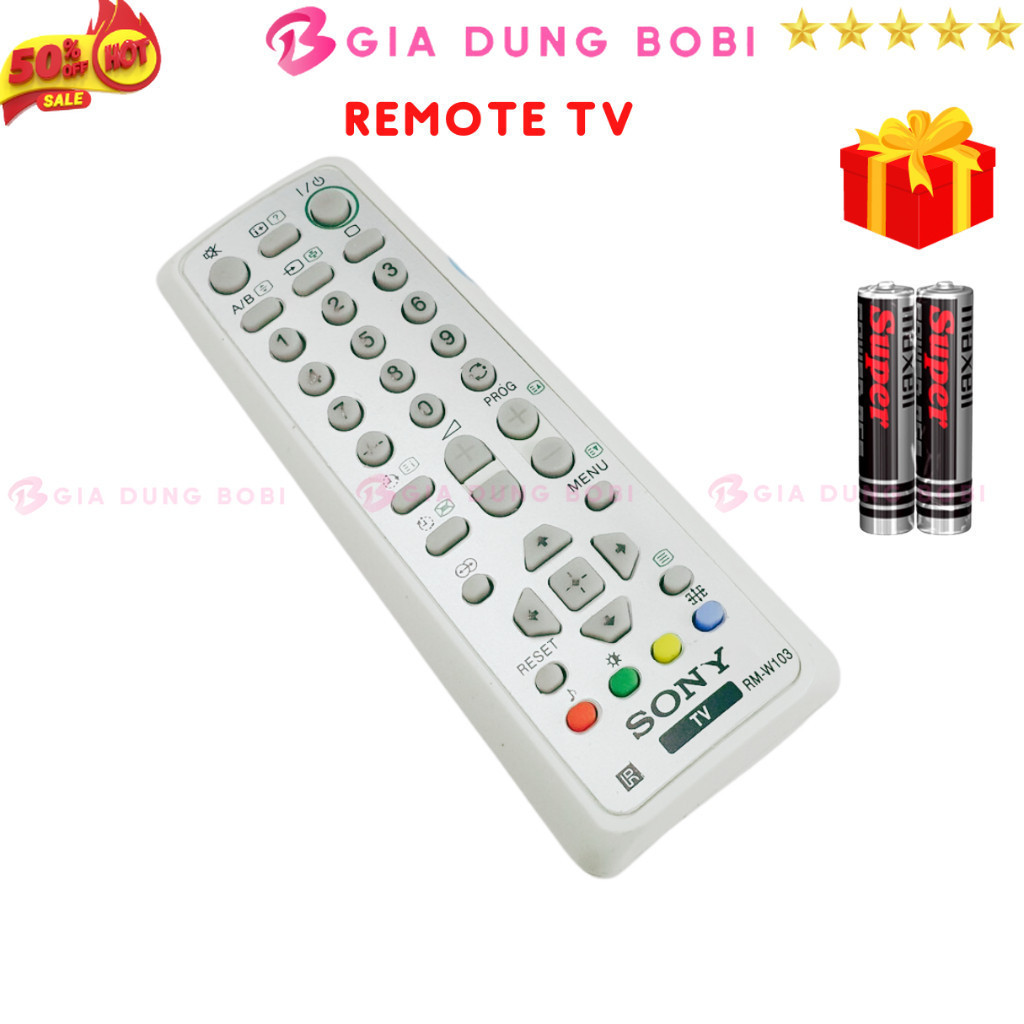 SKU76 - Remote điều khiển tivi SONY Mã 12, đời cũ W103, điều khiển tivi SONY màn hình CRT ...