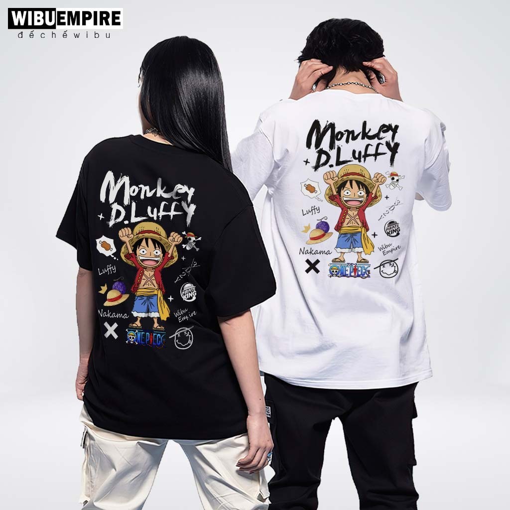 WIBU EMPIRE | Áo Thun Form Rộng Monkey D Luffy " Luffy Chibi " | Anime ...