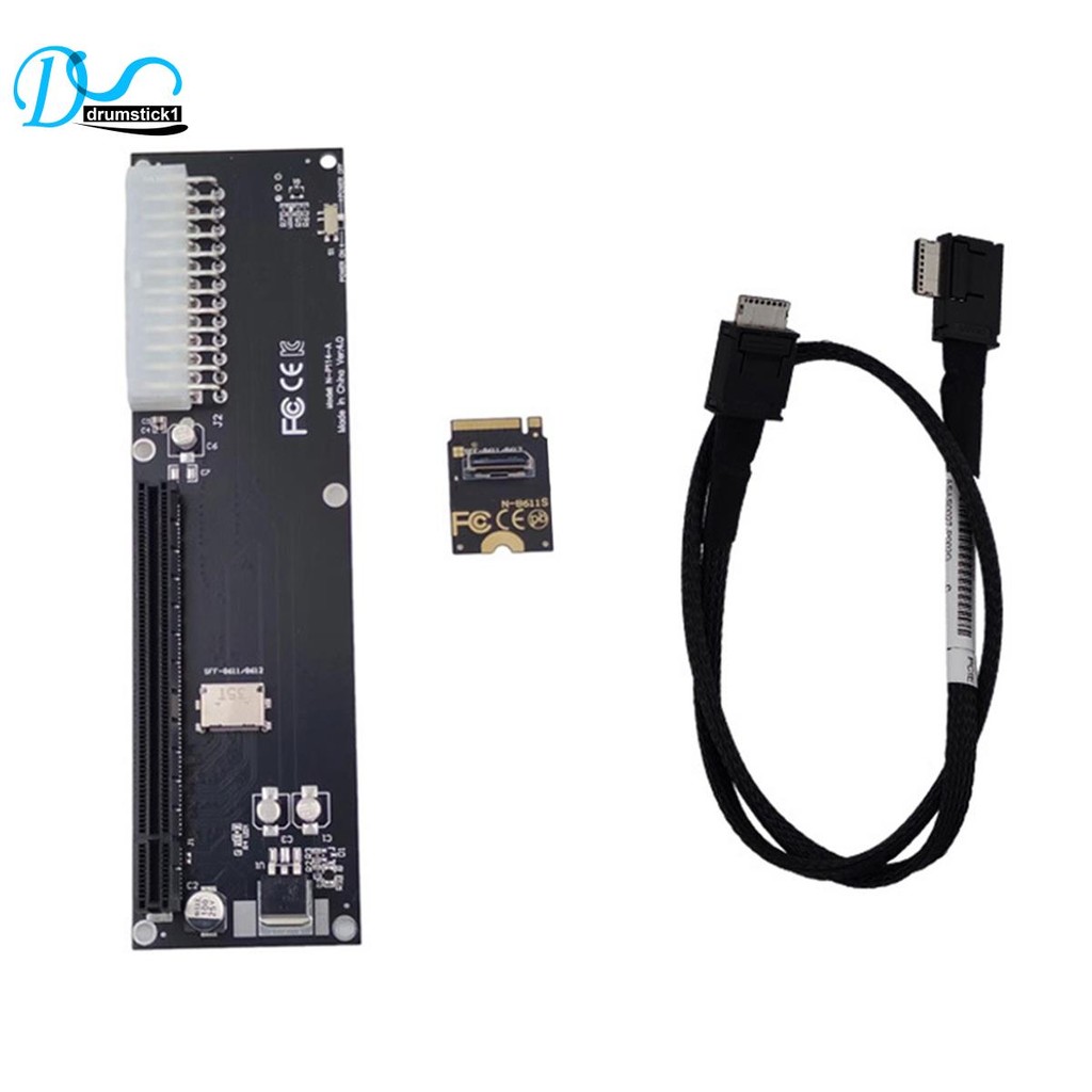 Pci-e 3.0 M-Key M.2 sang Oculink SFF-8612 SFF-8611 Host Adapter Đen PCB Bên Ngoài Card Đồ Họa ...