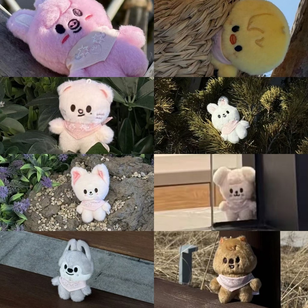 10cm Kpop Đi Lạc Trẻ Em SKZ 5TH FANMEETING Sang Trọng Búp Bê Sói Chan Bbokari Jiniret Đồ Chơi ...