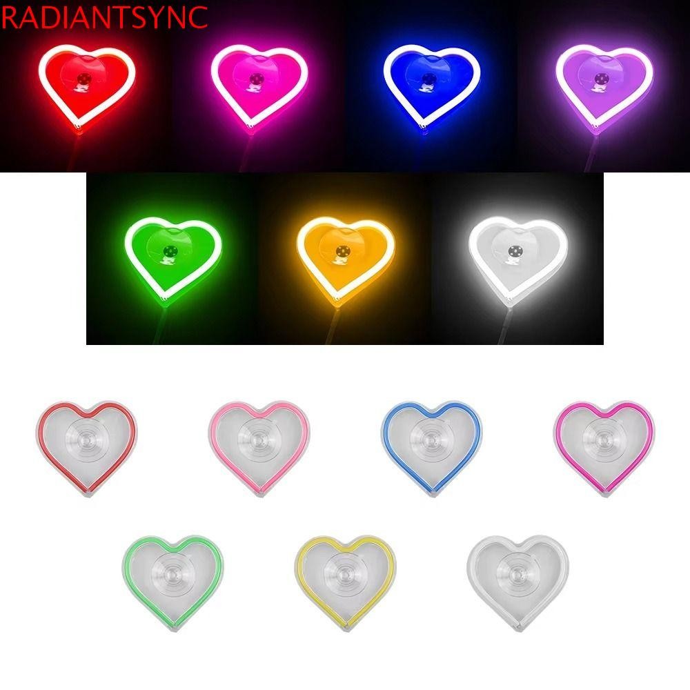 Đèn Led xung quanh ô tô RADIANTSYNC, với điều khiển từ xa Cửa sổ ô tô hình trái tim Đèn Neon ...