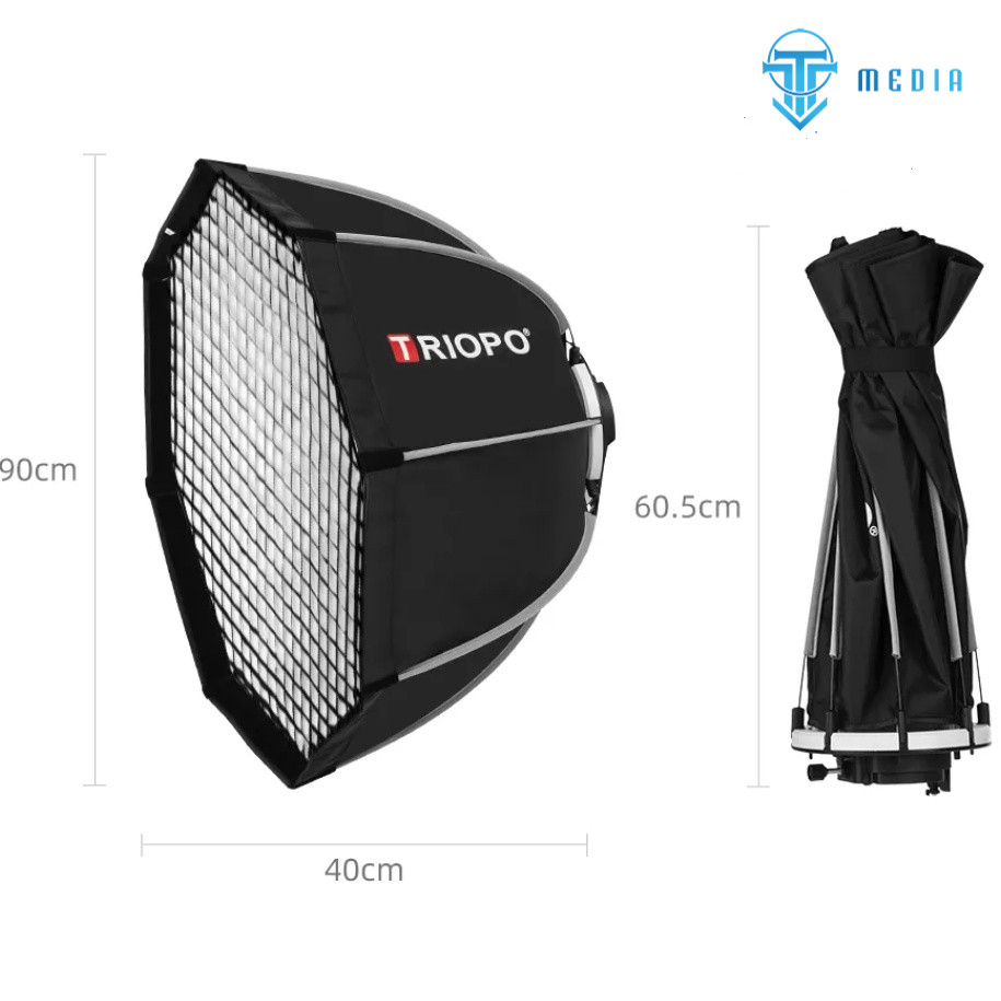 Softbox Triopo thao tác nhanh K2 65 - 90 - 120 ( bao gồm softbox, silk ...