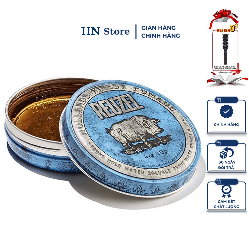 Sáp Vuốt Tóc REUZEL Blue Pomade Nam - Sáp Lợn Xanh Giữ Nếp Chỉn Chu Cả ...