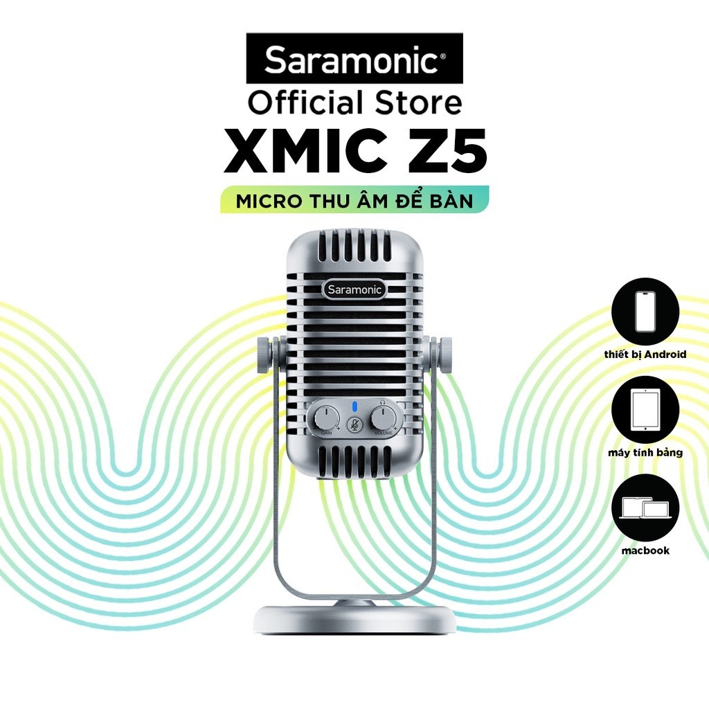 Micro Saramonic để bàn USB Xmic Z5 - Dành cho các thiết bị Android, máy ...
