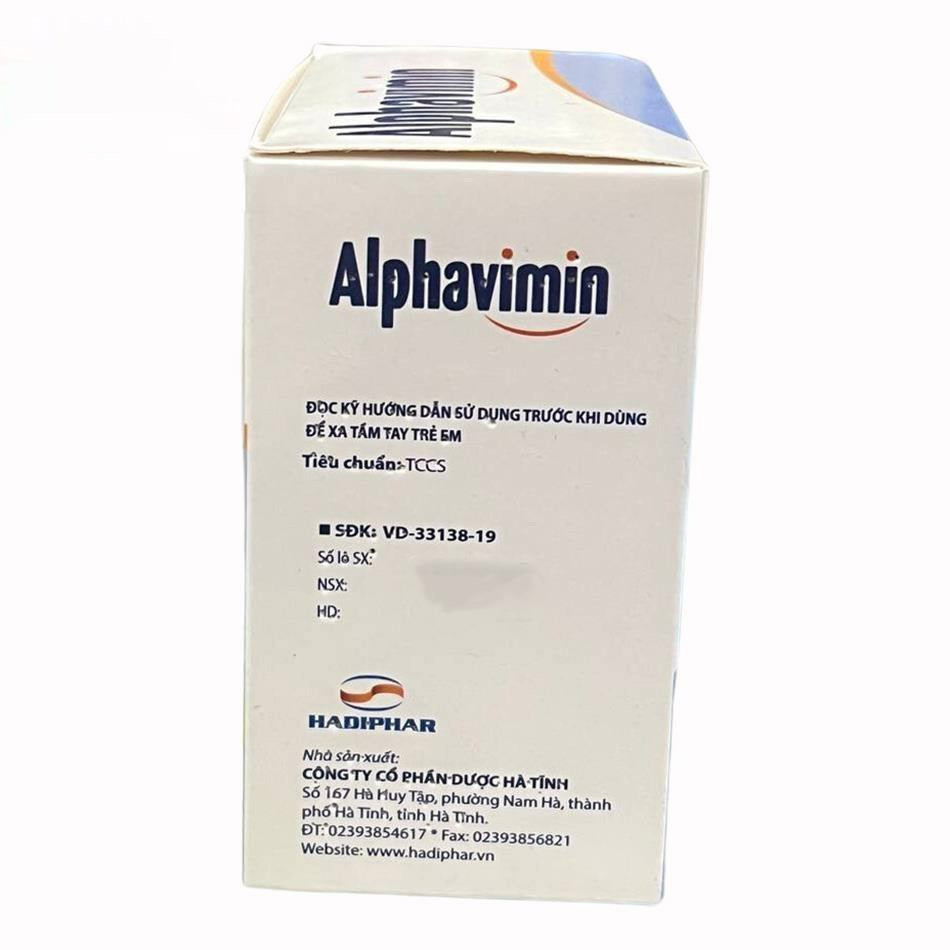 Alphavimin hộp 20 ống x 10ml uống giúp giảm loãng xương, tăng cơ, bồi ...