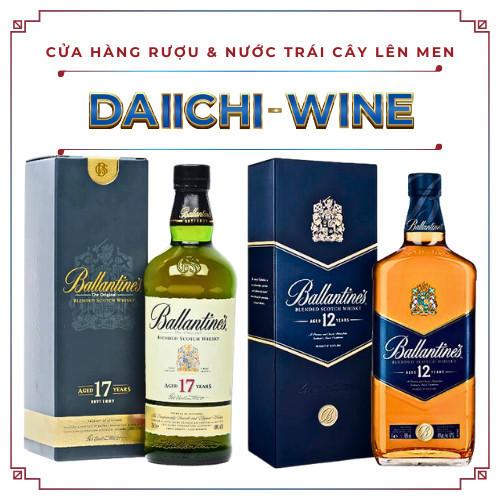 Nước uống Scotland Rượu Ballantines Finest 12 & 17 năm 700mL/40% | Shopee Việt Nam