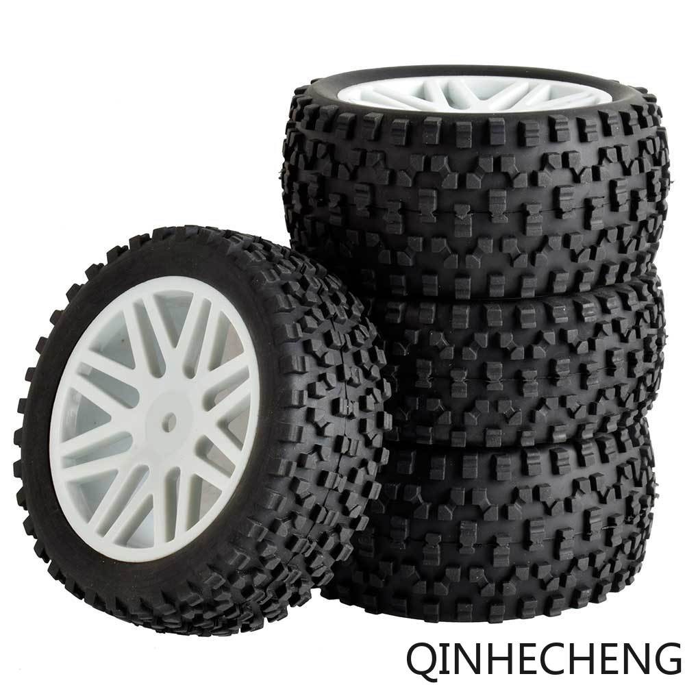 Rc 4 Lốp Trước + Sau Chèn Bánh Xe Xốp Cho 1 / 10 1 / 12 Wltoys Trận Đấu ...