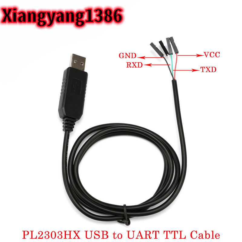 Pl2303 PL2303HX USB sang UART Mô-đun cáp TTL 4p 4 chân RS232 Bộ chuyển đổi cổng nối tiếp 5V ...